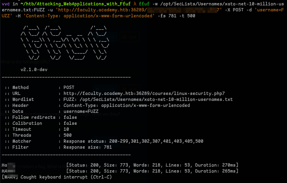 Skills Assessment Web Fuzzing | Vamsi200 Blog